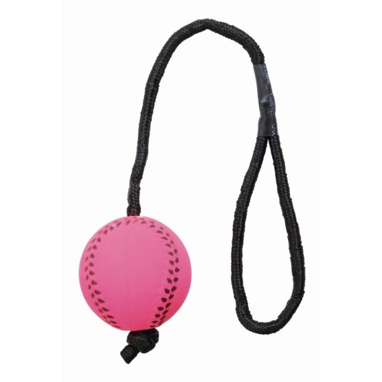 Trixie Kutya Játék Gumi Neon Labda Kötéllel 6cm/30cm